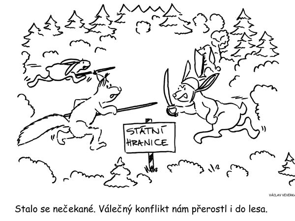 Kreslený vtip - Někdy nejde o blokádu za prospěšnou věc - Seznam Médium