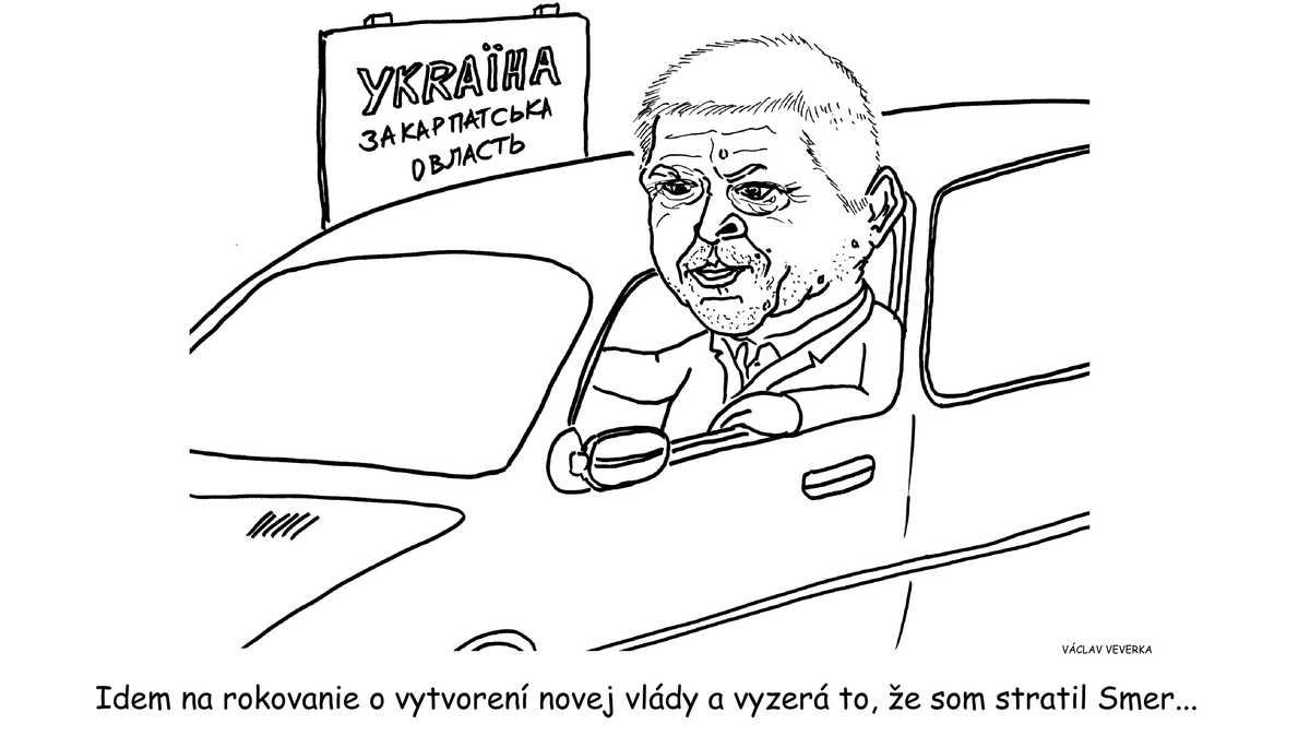 Kreslený vtip - Ficův Smer ztratil směr? - Médium.cz