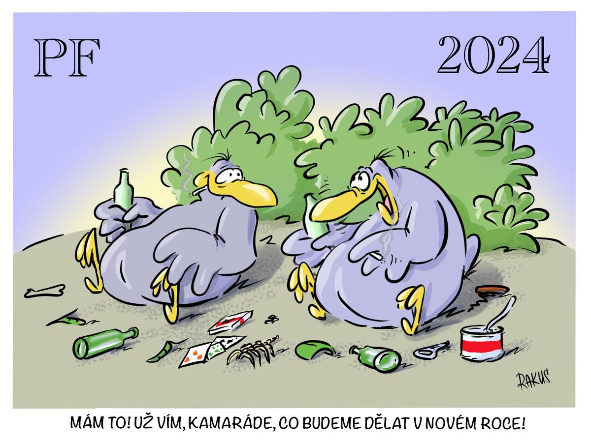 Kreslený humor: Už víte, co budete dělat v novém roce? - Médium.cz