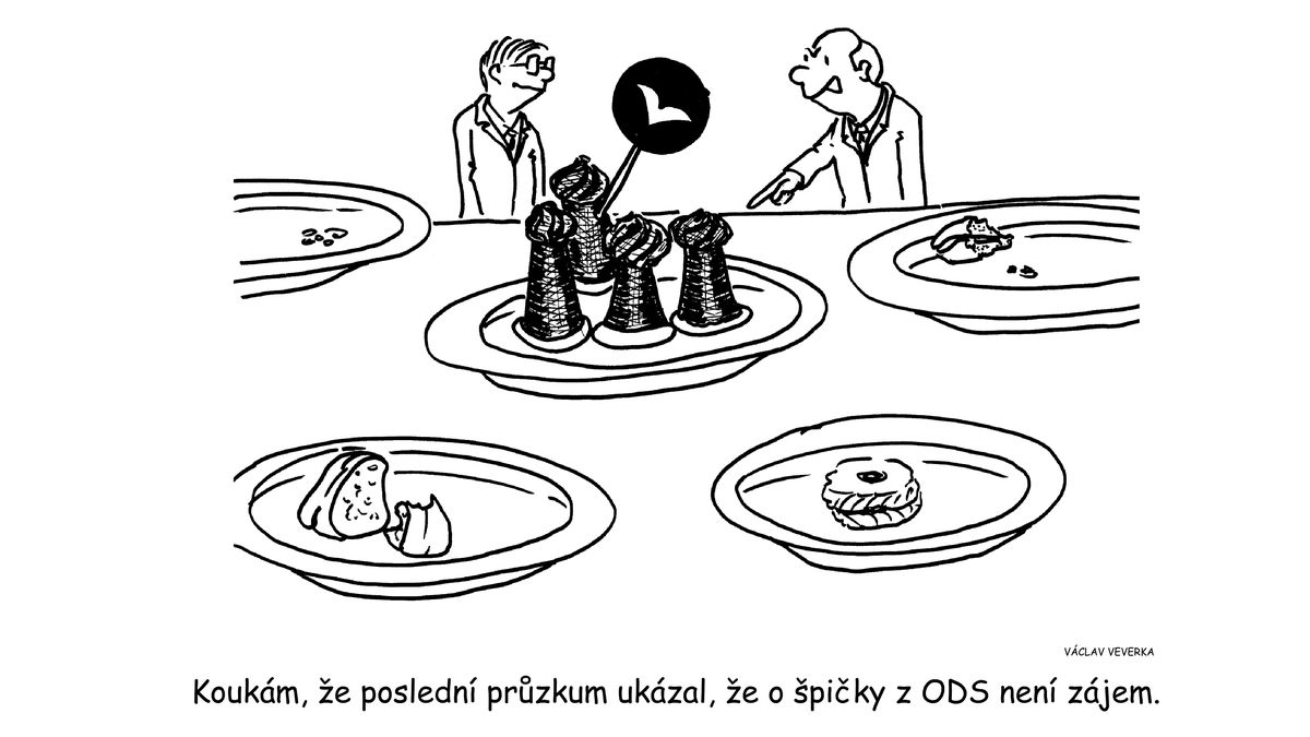 Kreslený vtip - Když hlavní strana koalice ztrácí směr - Médium.cz