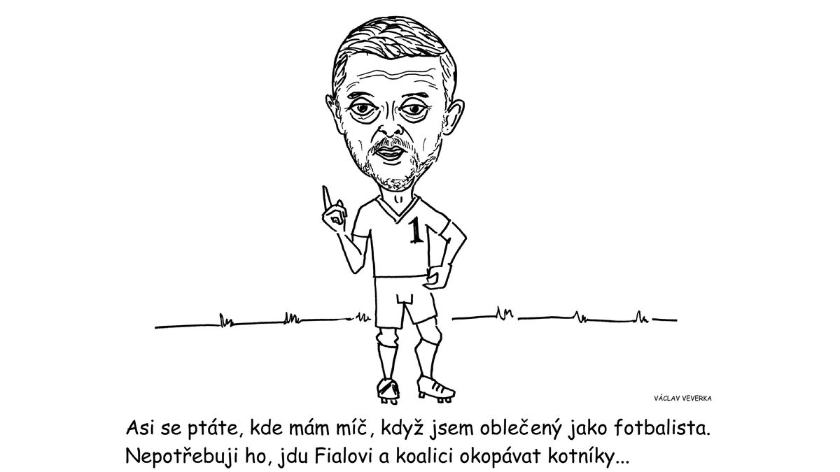 Kreslený vtip - Rakušan začíná sportovat - Médium.cz