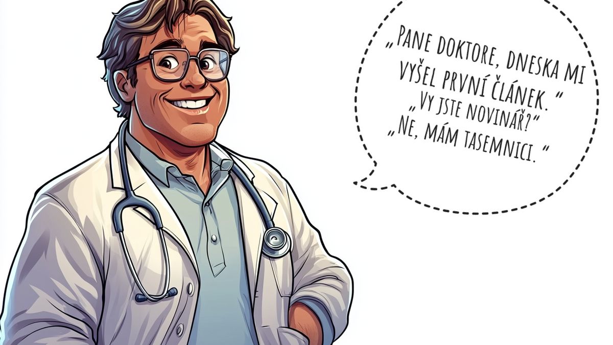 A tenhle znáte? U doktora: První článek v tisku, nebo ve střevech ...