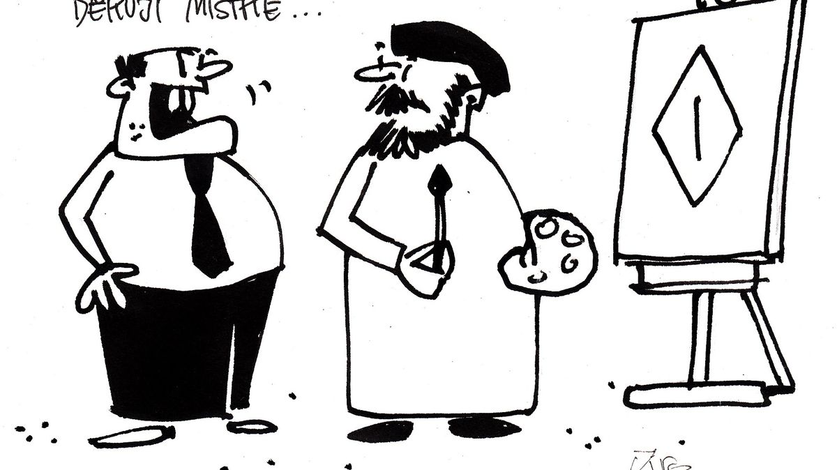 Černý humor neuškodí. Malíř který vytvořil věrný portrét jen podle ...