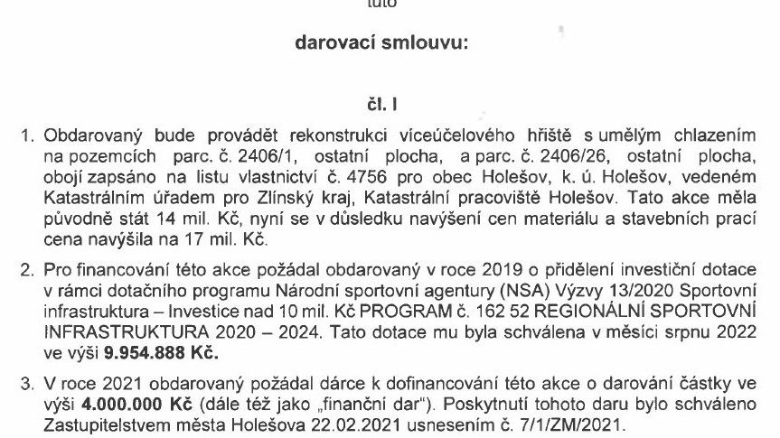 ANO v Holešově rozdává miliony na místostarostovu halu - část 2 - Médium.cz