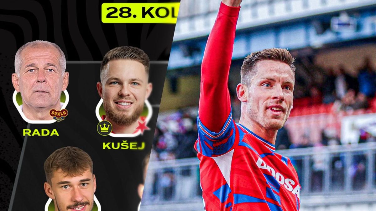 TOP XI 28. kola Chance Ligy: Zářili dvougólový Kušej či brankář Holec ...