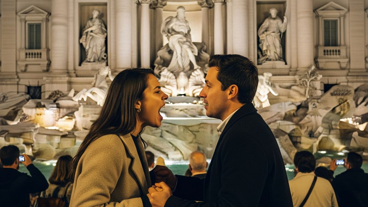 V Římě mě cizinec pozval na skleničku. Manželka mi udělala scénu přímo ...