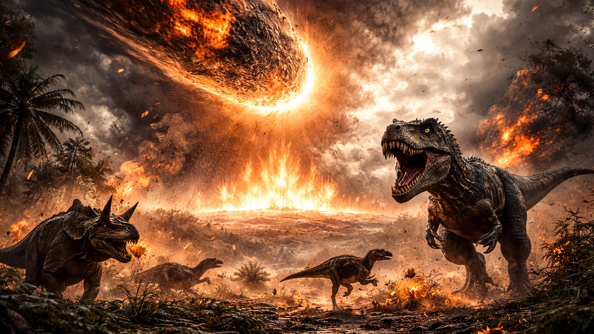Křídové vymírání: Katastrofa, která zahubila dinosaury a zároveň ...