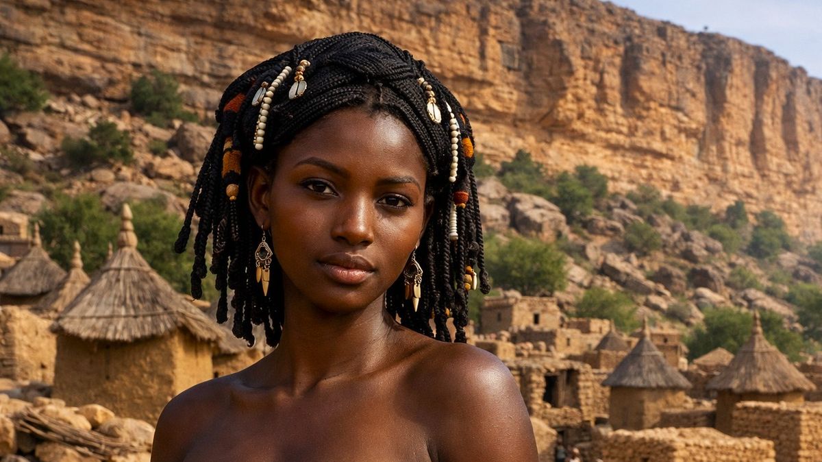 Půvabné Dogonky, ohromující Bandiagara, originální masky a unikátní ...