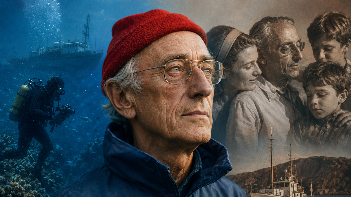 Manželka mu zaplatila cestu ke slávě. Cousteau se jí odvděčil tajným ...