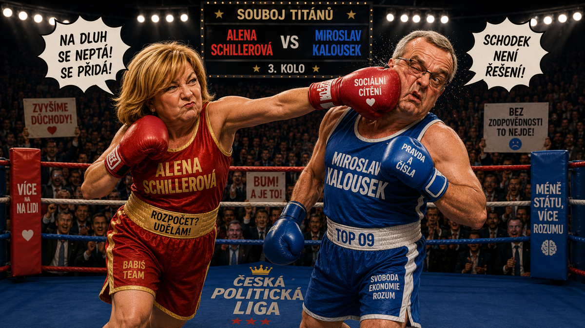 Česká politická liga: Alenka Schillerová a Miroslav Kalousek si to ...