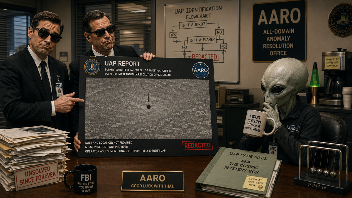 Skutečné UFO zachycené vojenským pilotem USA - Médium.cz