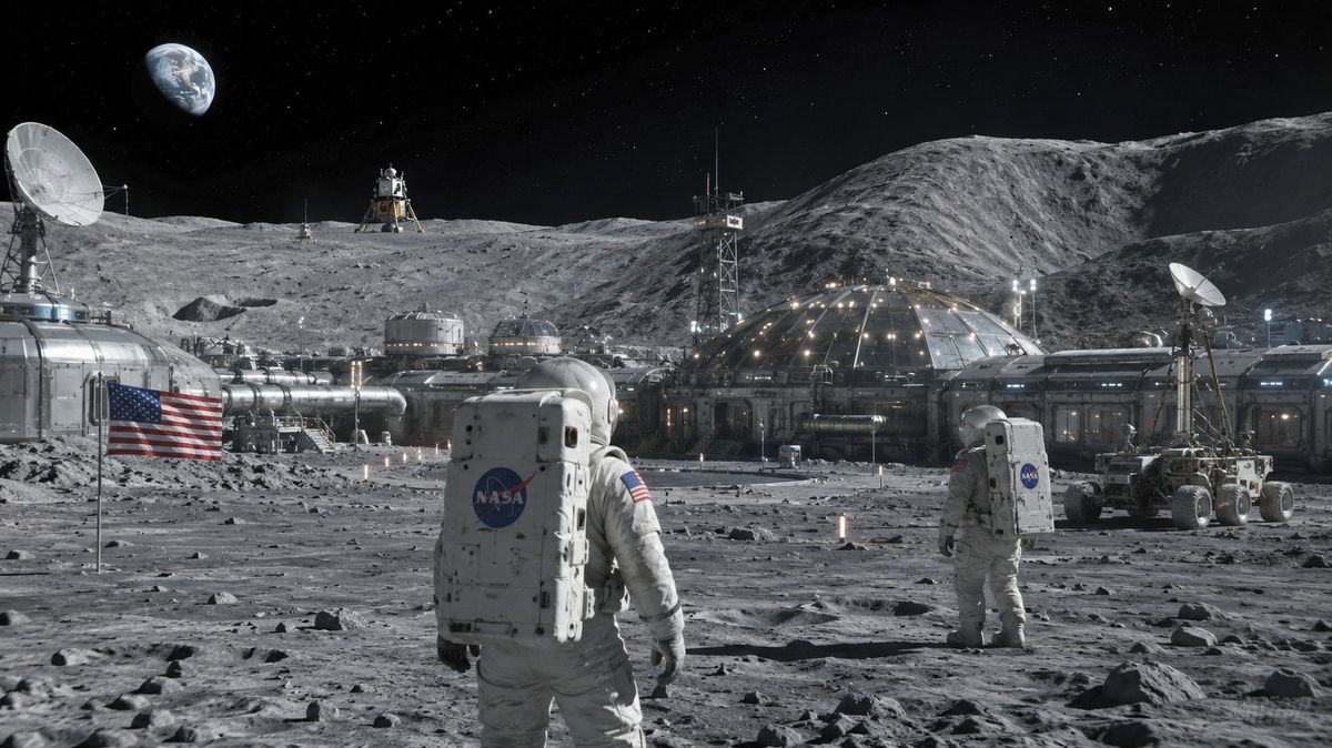 Odtajněná nahrávka NASA vyvolala otázky. Mluví o základně na Měsíci ...